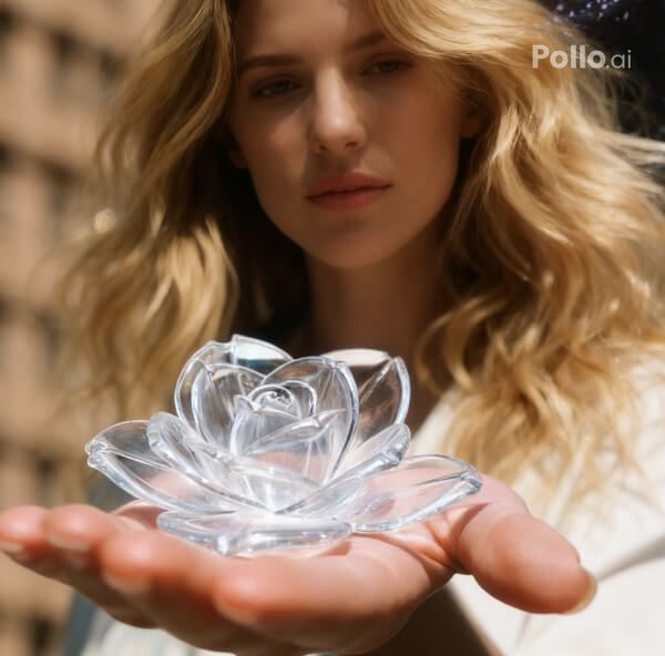 Ice Rose: Create Magical Ice Rose Video Free | Pollo AI